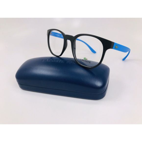 Lacoste | Accessories | New Kids Lacoste L398 00 Black Blue Eyeglasses ...